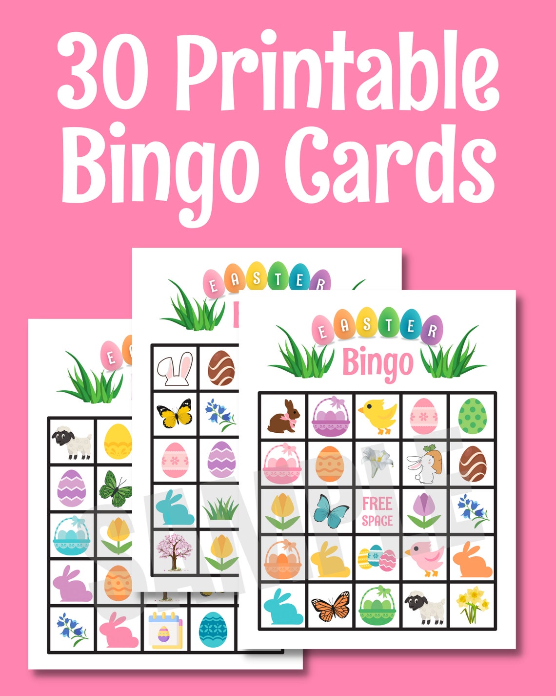 Easter Bingo / Kids Party Game / Instant Download Game / Fun for All ...