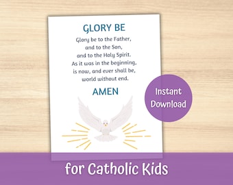 Glory Be Prayer Download Printable 8.5 X11 Poster - Etsy