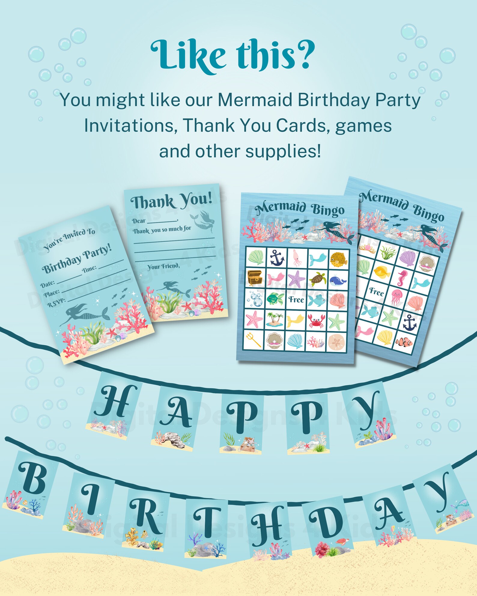 Printable Mermaid Crowns, Mermaid Headpiece Activity, Party Crowns - Etsy