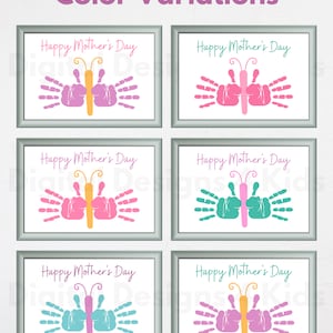 Mother’s Day Handprint Art for Mom, Handprint Keepsake for Mom, Mothers ...