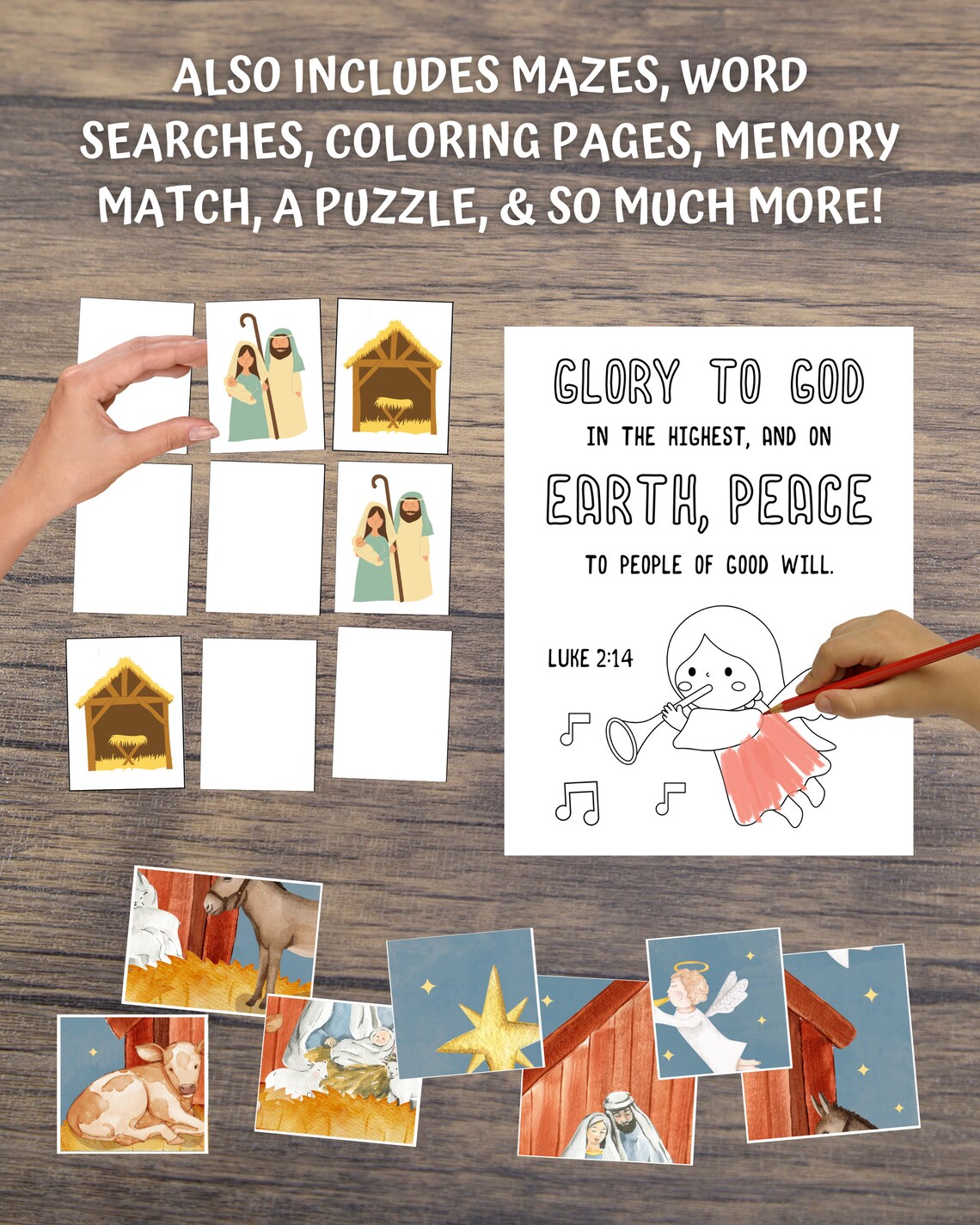 Christian Advent Calendar Activities for Kids With Paper Chain - Etsy