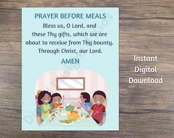 Grace Before Meals Print - Etsy