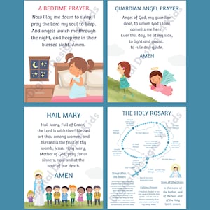 Catholic Morning Offering Printable for Kids, Morning Prayer Print for ...