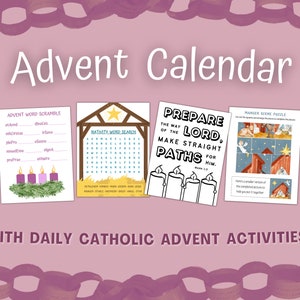 Catholic Advent Daily Activities for Kids With Paper Chain Advent ...
