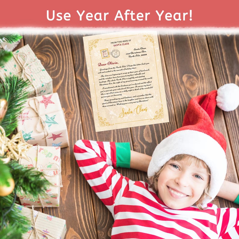 Editable Letter From Santa Claus Xmas Eve Box Idea, Printable Christmas ...