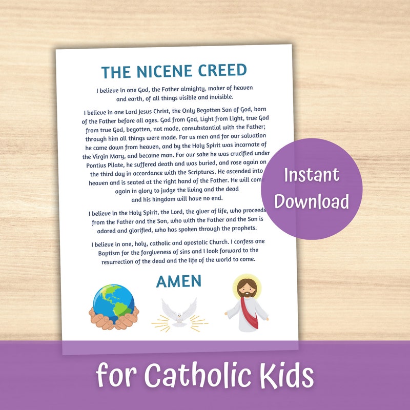 Nicene Creed Printable - Etsy