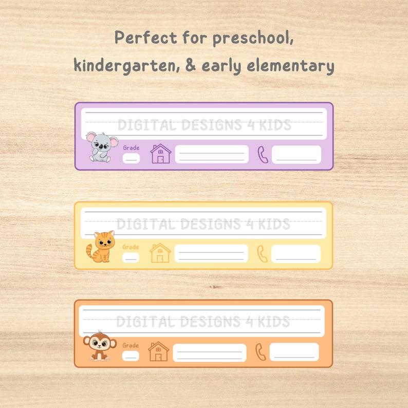 Classroom Desk Name Plates, School Name Plates, Desk Plates for ...