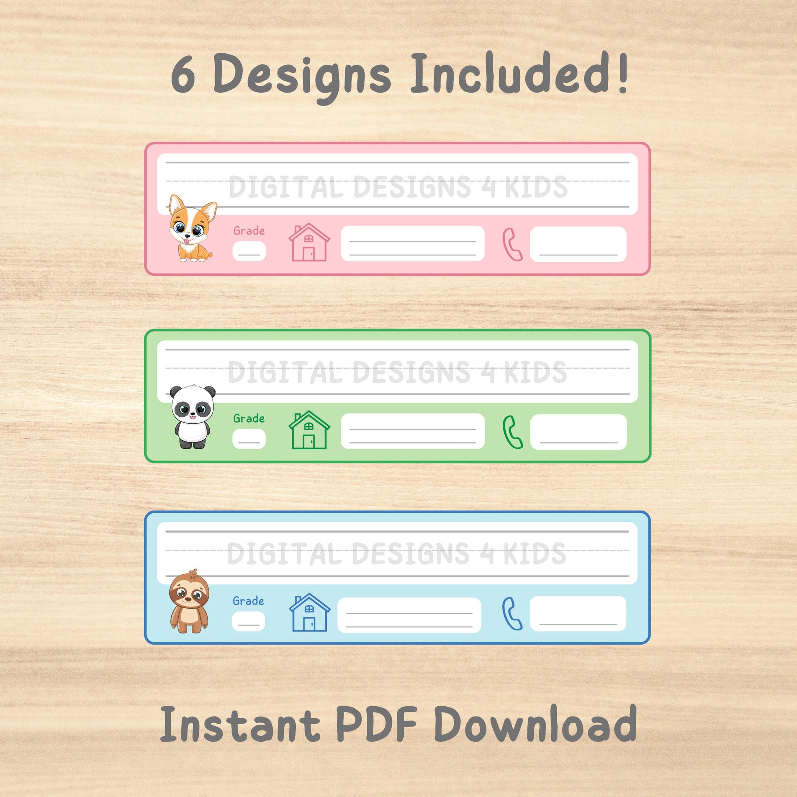 Classroom Desk Name Plates, School Name Plates, Desk Plates for ...