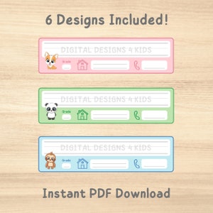 Classroom Desk Name Plates, School Name Plates, Desk Plates for ...