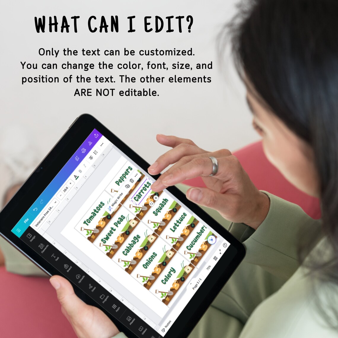 Herb Garden Labels Custom Plant Markers Greenhouse Raised Garden Tags ...