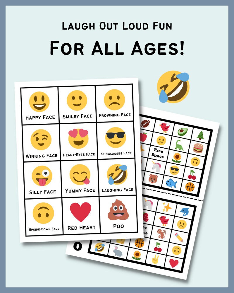 Emoji Bingo / Instant Printable Download / Kids Party Game / Fun for ...
