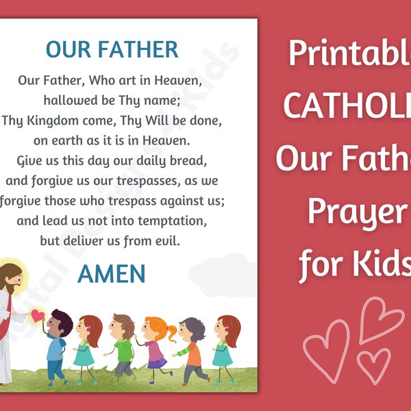 Printable Our Father Prayer Card - Etsy