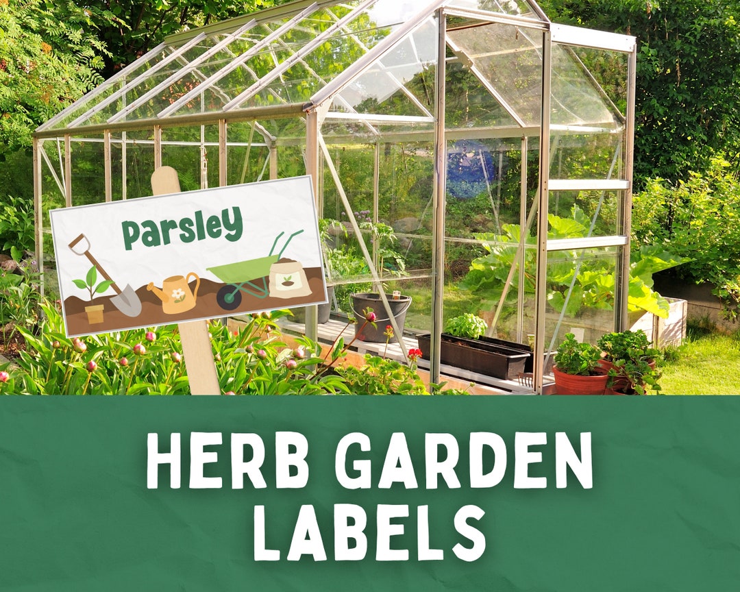Herb Garden Labels Custom Plant Markers Greenhouse Raised Garden Tags ...