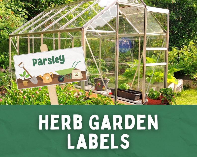 Herb Garden Labels Custom Plant Markers Greenhouse Raised Garden Tags ...