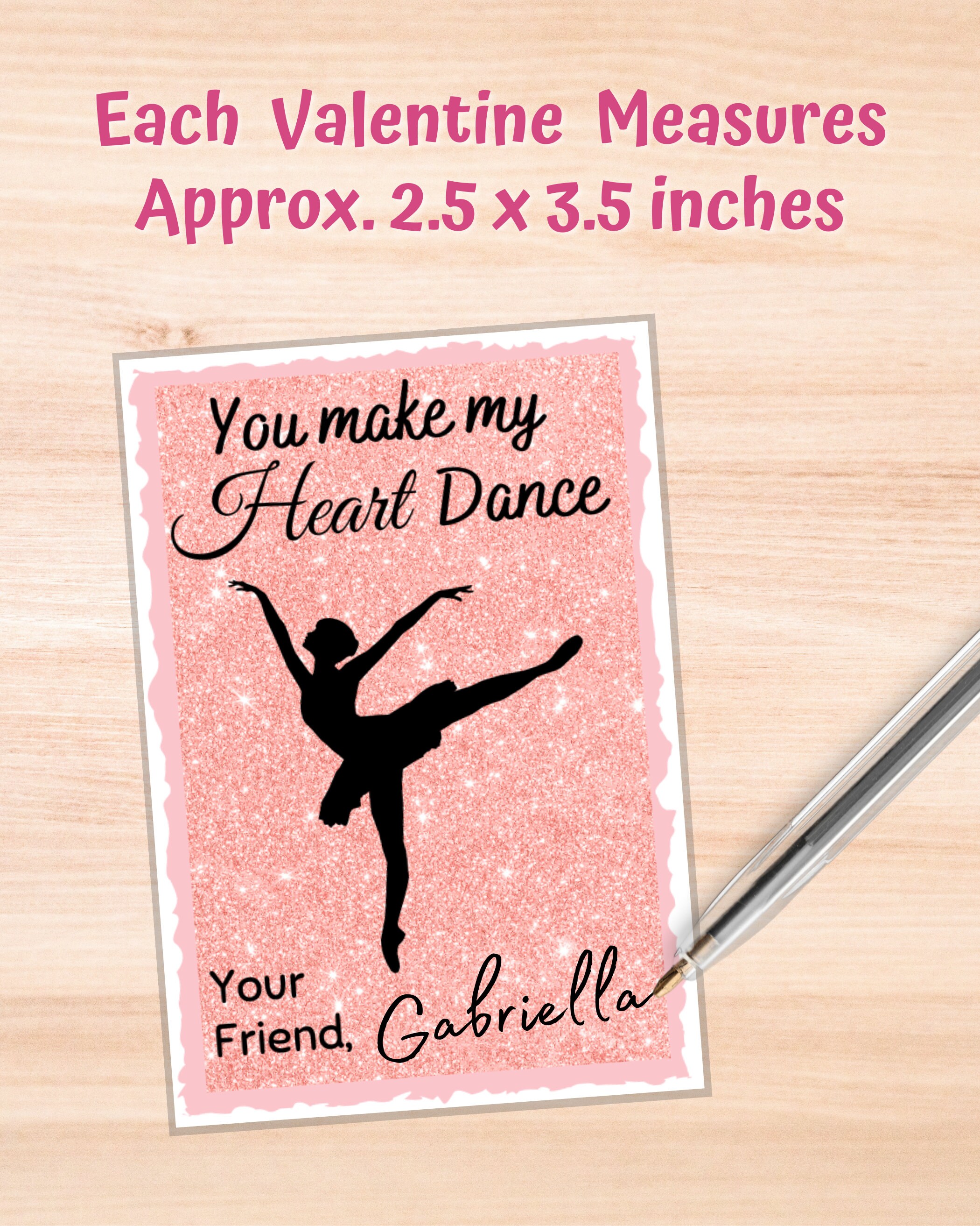 Dance Valentines Day Cards, Ballet Valentines Cards for Dancer ...