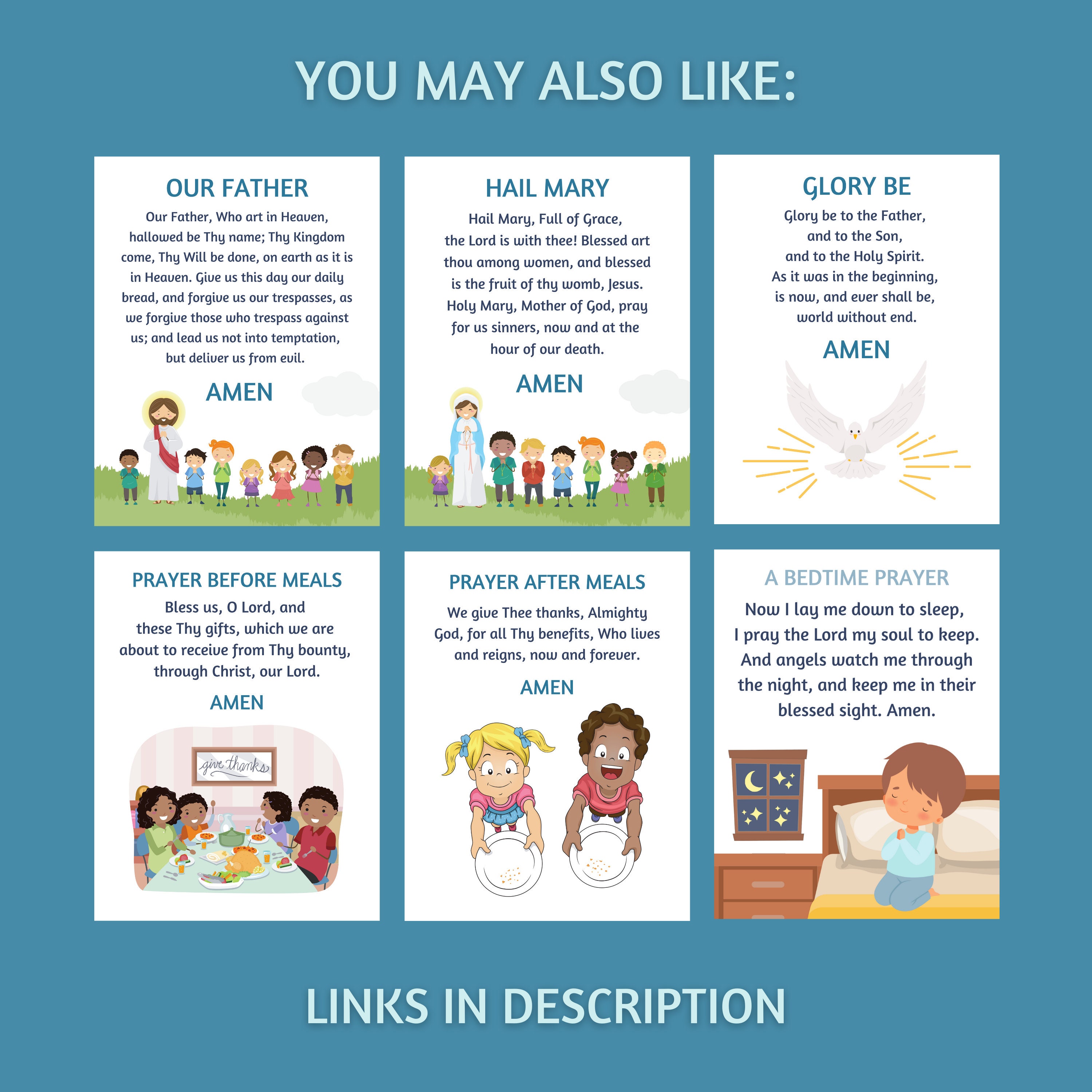 Guardian Angel Prayer Printable, Angel of God Print, Catholic Kids ...