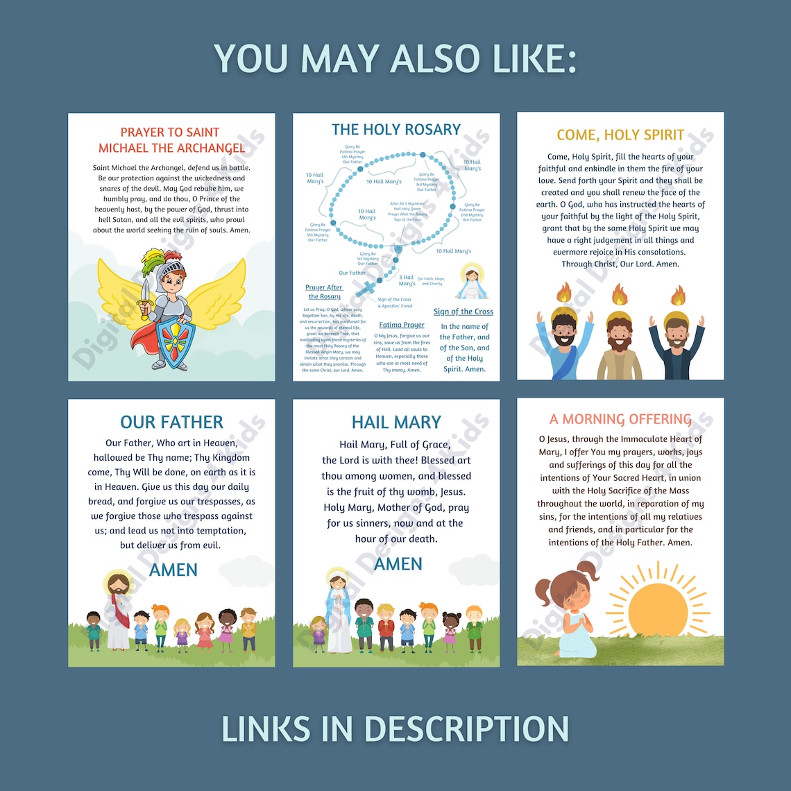 Catholic Ten Commandments for Kids, 10 Commandments Poster, Catholic ...