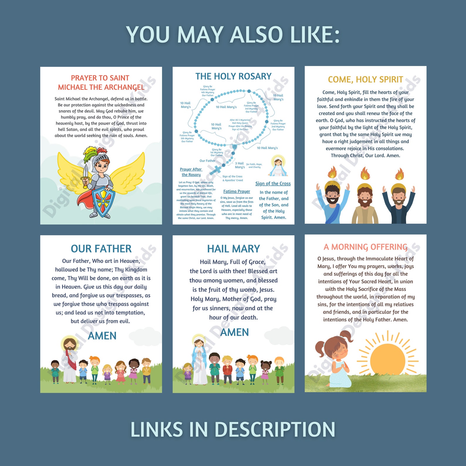 Catholic Ten Commandments for Kids, 10 Commandments Poster, Catholic ...