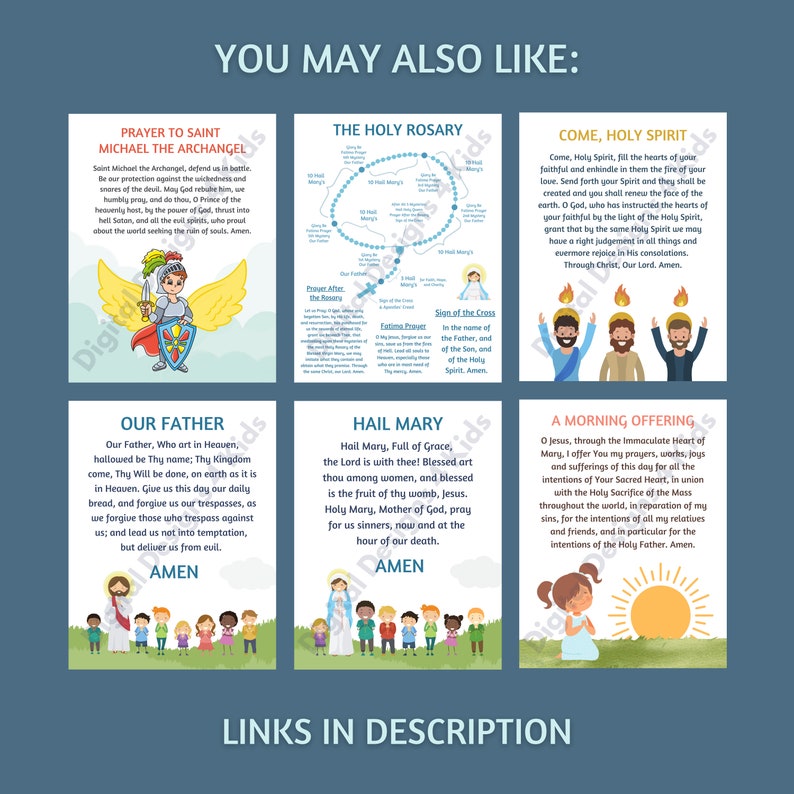 Catholic Ten Commandments for Kids, 10 Commandments Poster, Catholic ...