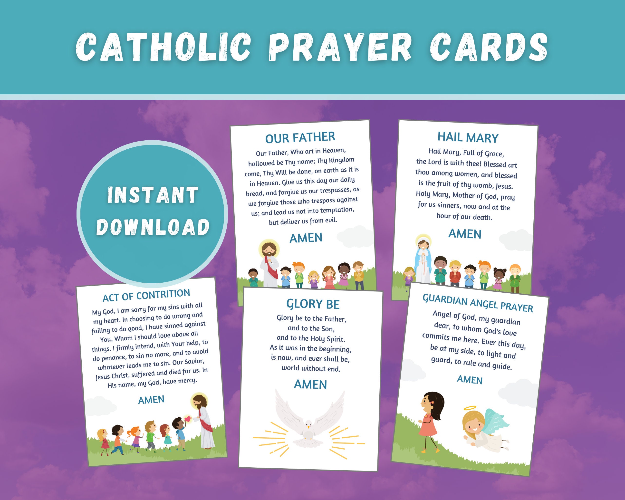 Traditional Catholic Prayer Cards Catholicism Resource Printable Prayer ...