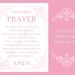 Our Father Prayer Printable - Pink, Catholic Christian Scripture Wall ...