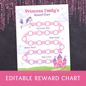 Kids Chore Chart Editable Template Printable PDF Responsibility Chart ...