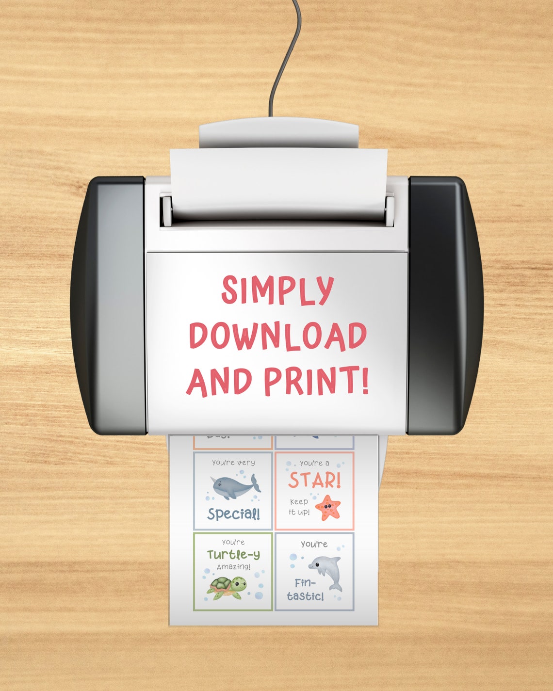 Printable Lunch Box Notes for Kids, Cute Animal Lunch Notes Printable ...