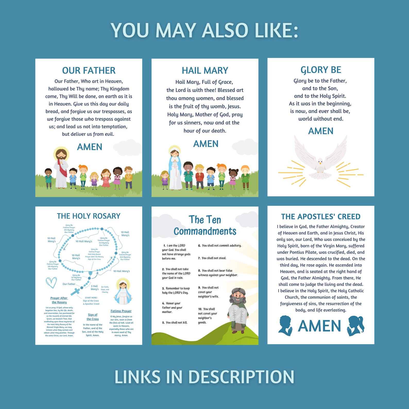 Act of Contrition Prayer Print for Kids, Catholic Education, 1st ...