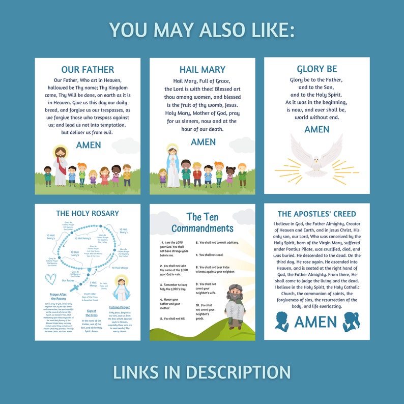 Act of Contrition Prayer Print for Kids, Catholic Education, 1st ...