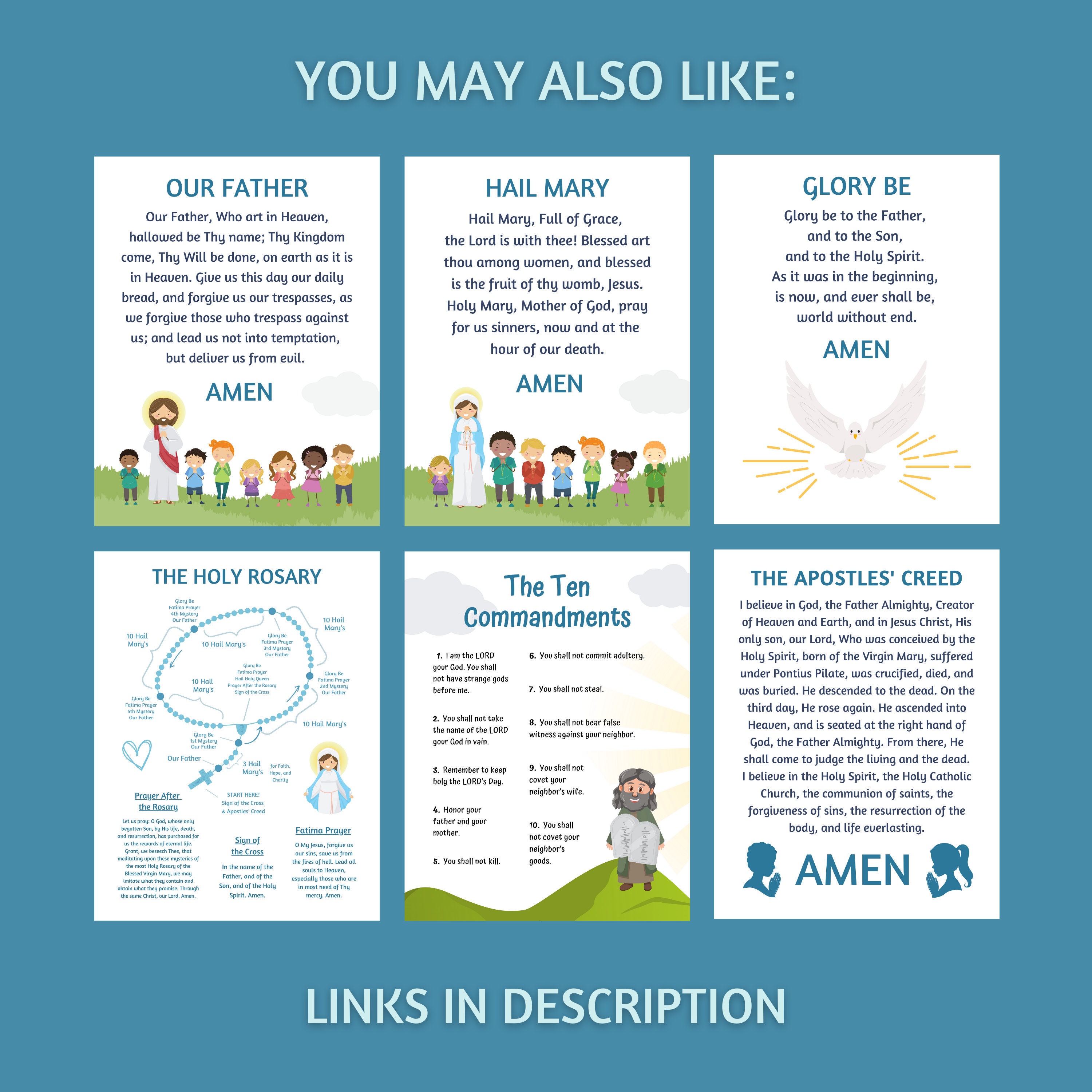 Act of Contrition Prayer Print for Kids, Catholic Education, 1st ...