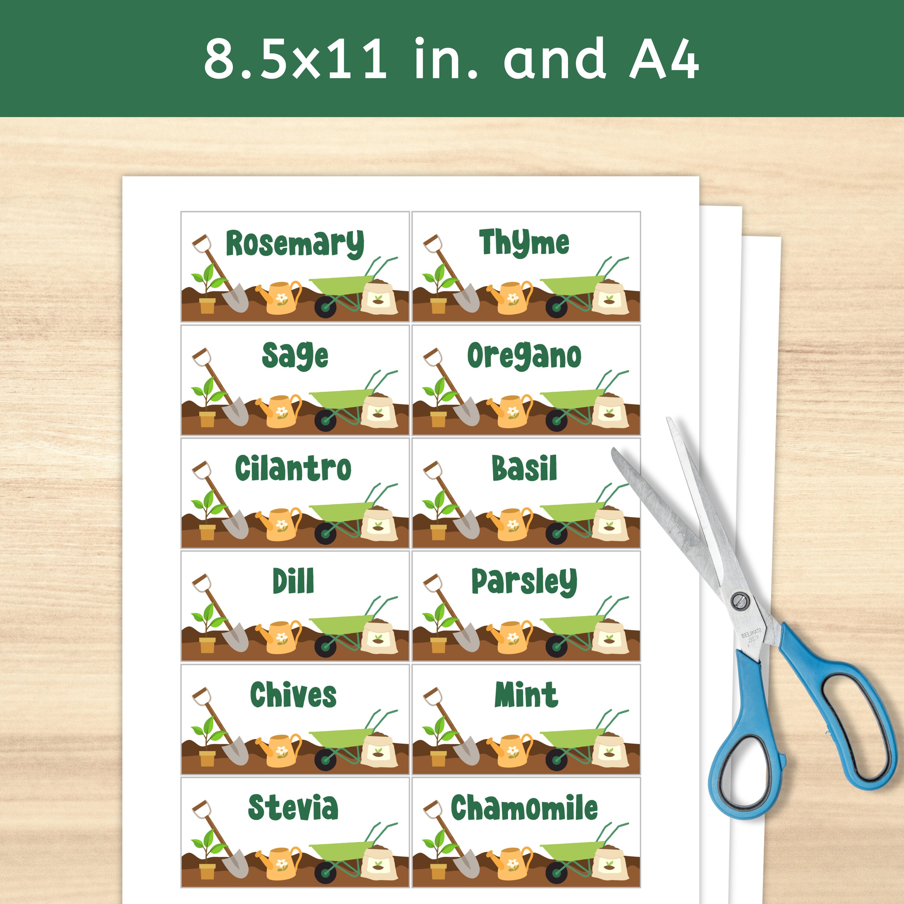 Herb Garden Labels Custom Plant Markers Greenhouse Raised Garden Tags ...