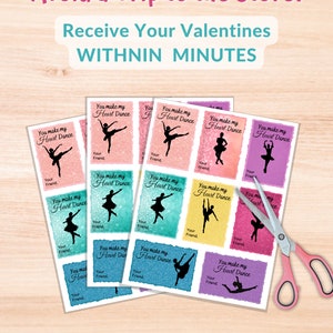 Dance Valentines Day Cards, Ballet Valentines Cards for Dancer ...