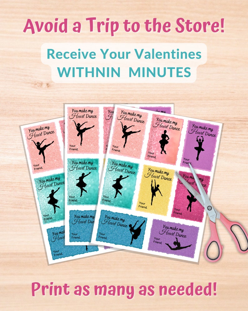 Dance Valentines Day Cards, Ballet Valentines Cards for Dancer ...