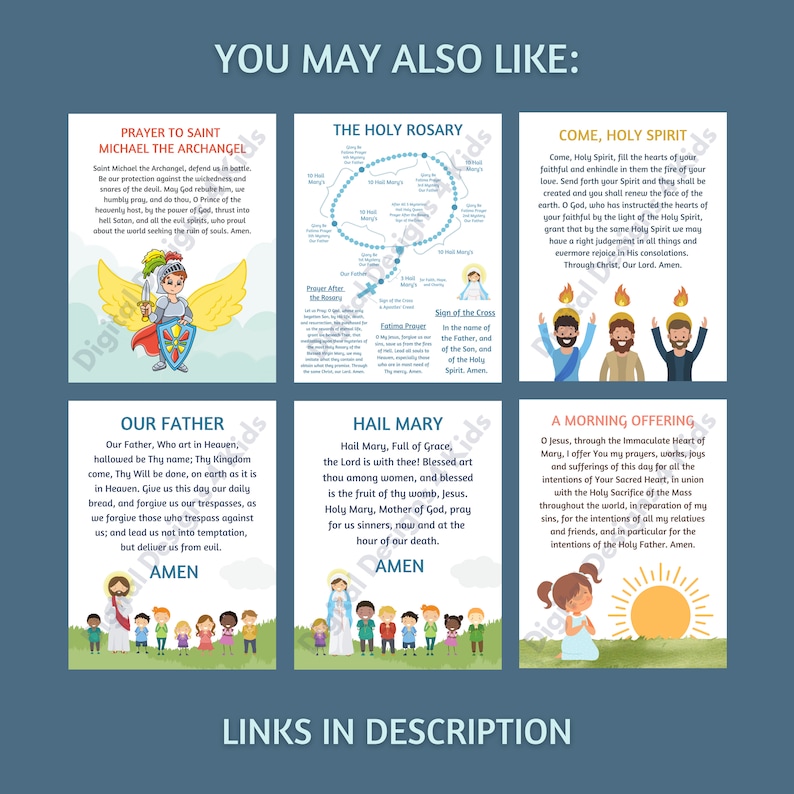 10 Commandments, Catholic Kids Commandment Poster, Ten Commandments ...