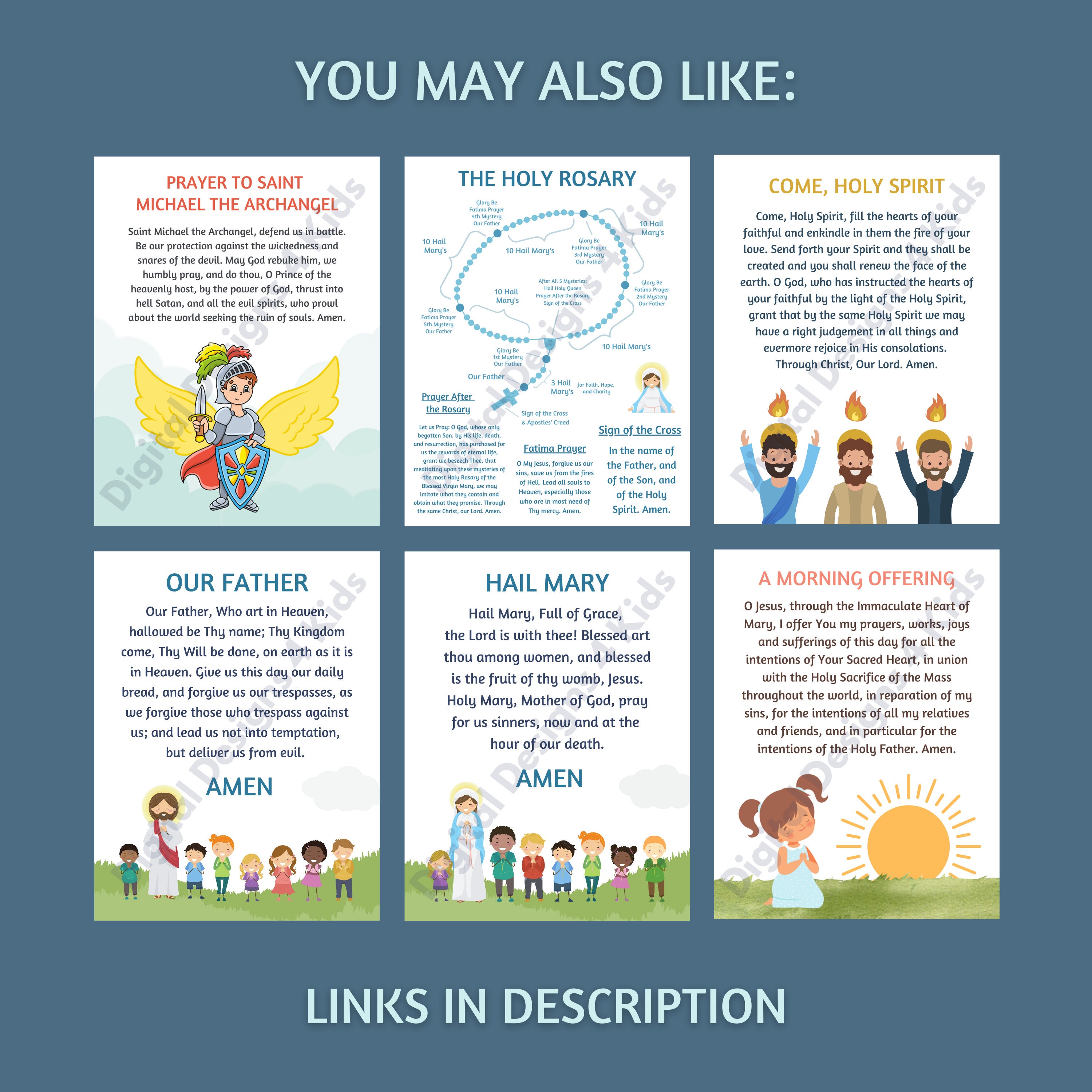 10 Commandments, Catholic Kids Commandment Poster, Ten Commandments ...