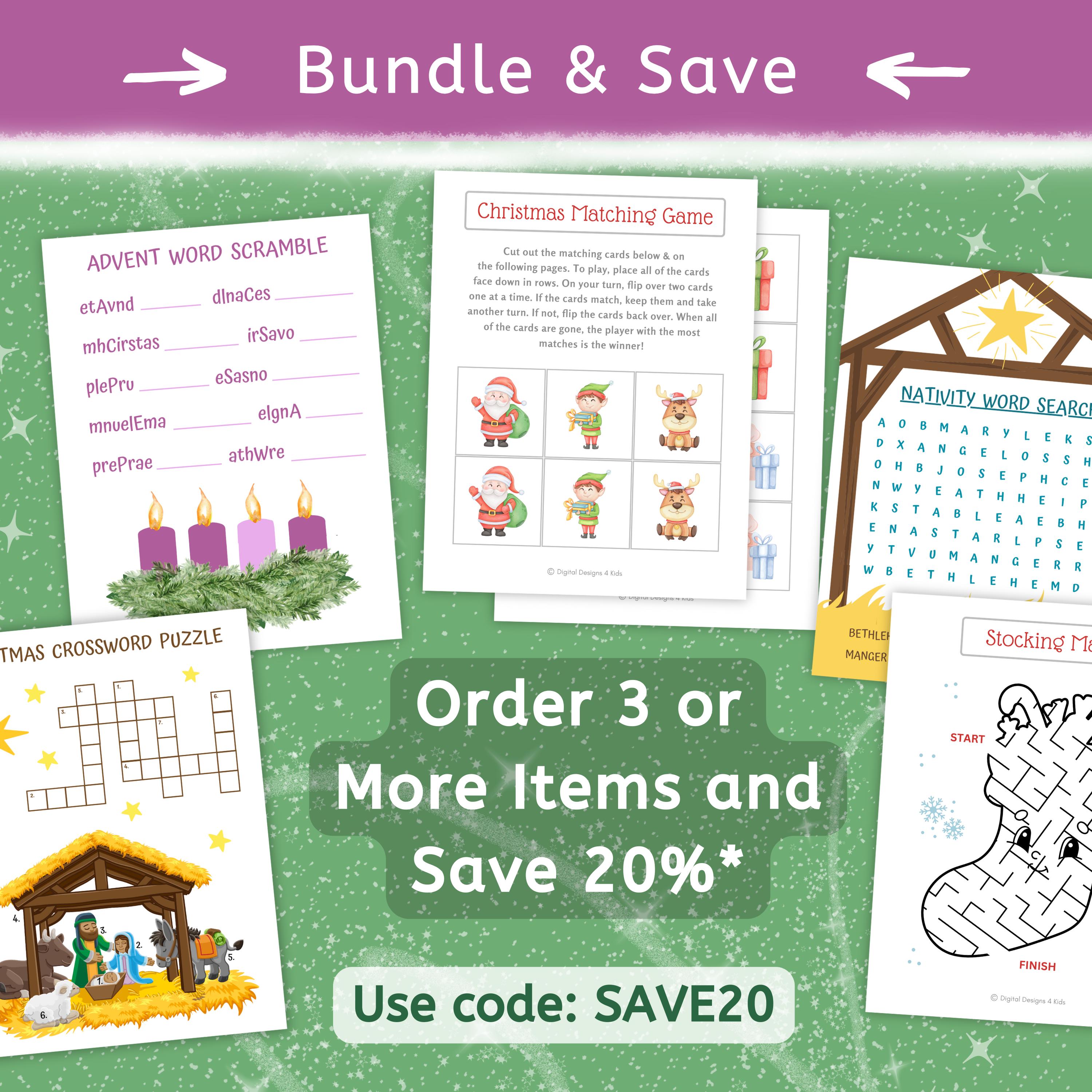 Catholic Kids Advent Word Search Puzzle, Catholic Advent Word Find ...