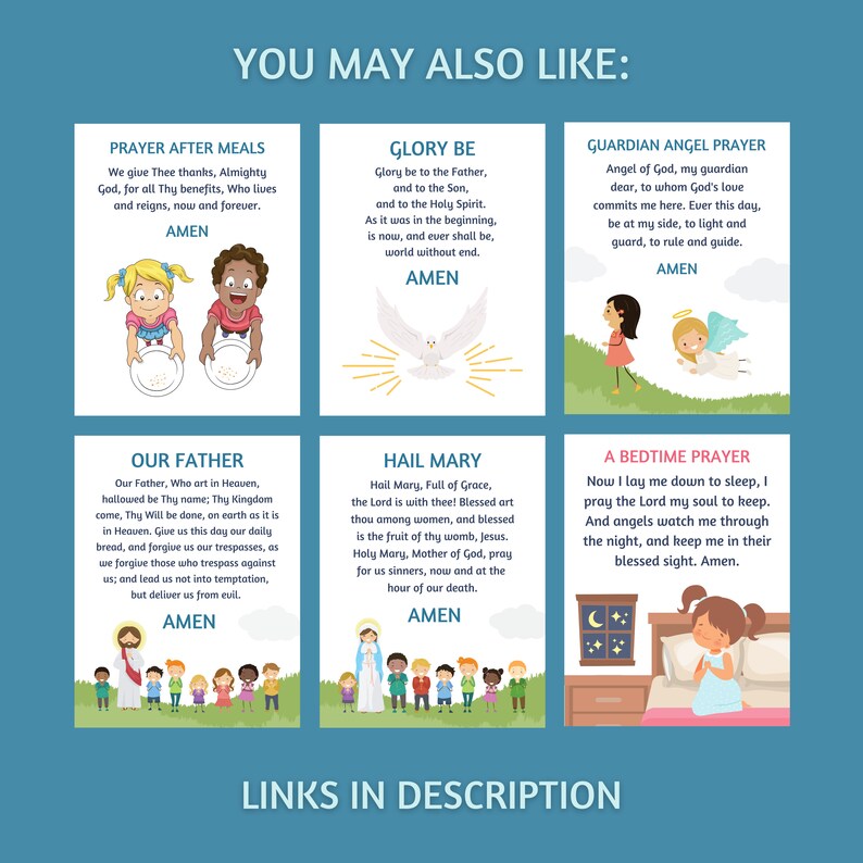 Traditional Catholic Bless Us O Lord Meal Prayers, Catholic Kids Grace ...