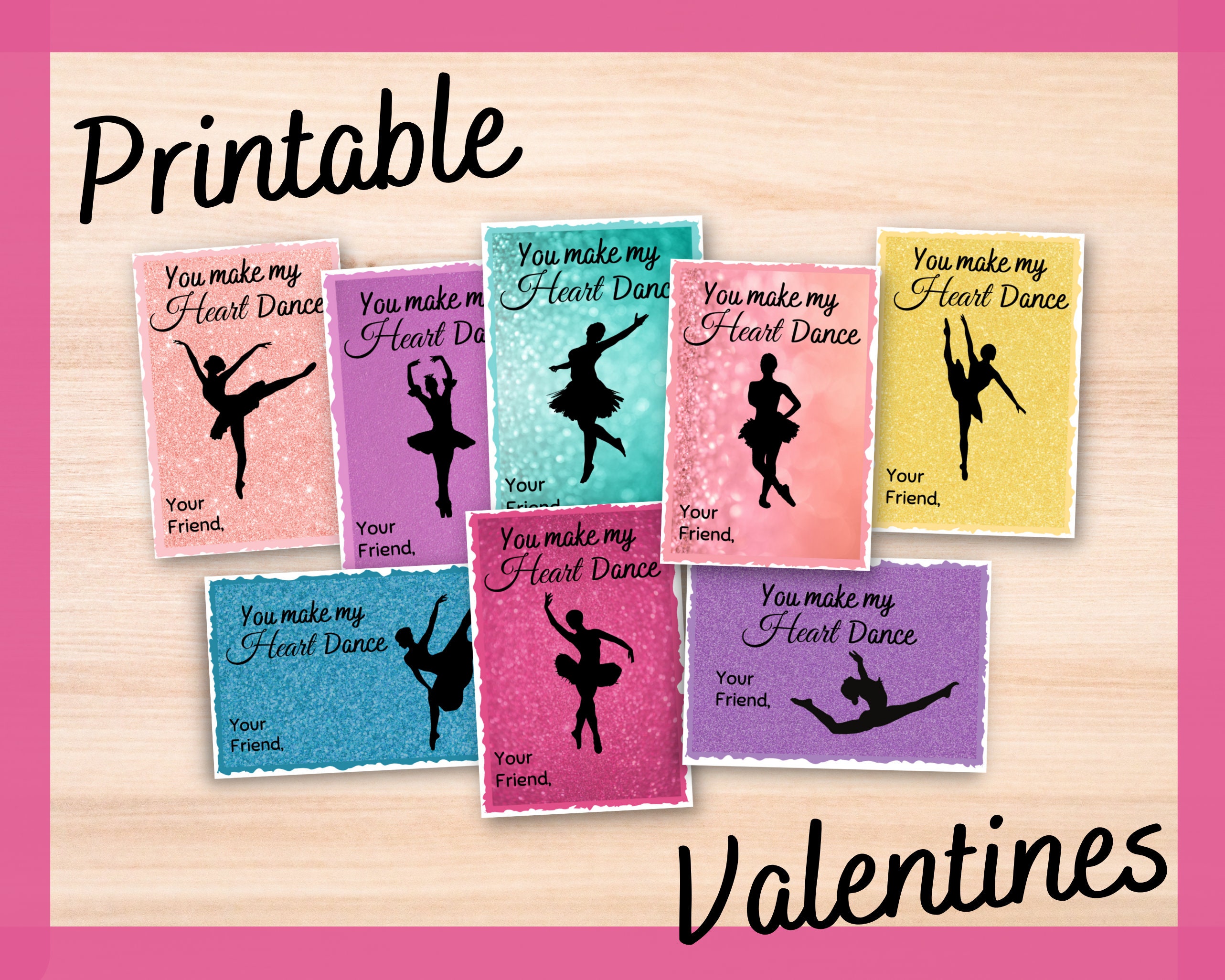 Dance Valentines Day Cards, Ballet Valentines Cards for Dancer ...