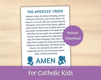 The Apostles' Creed Printable - Etsy