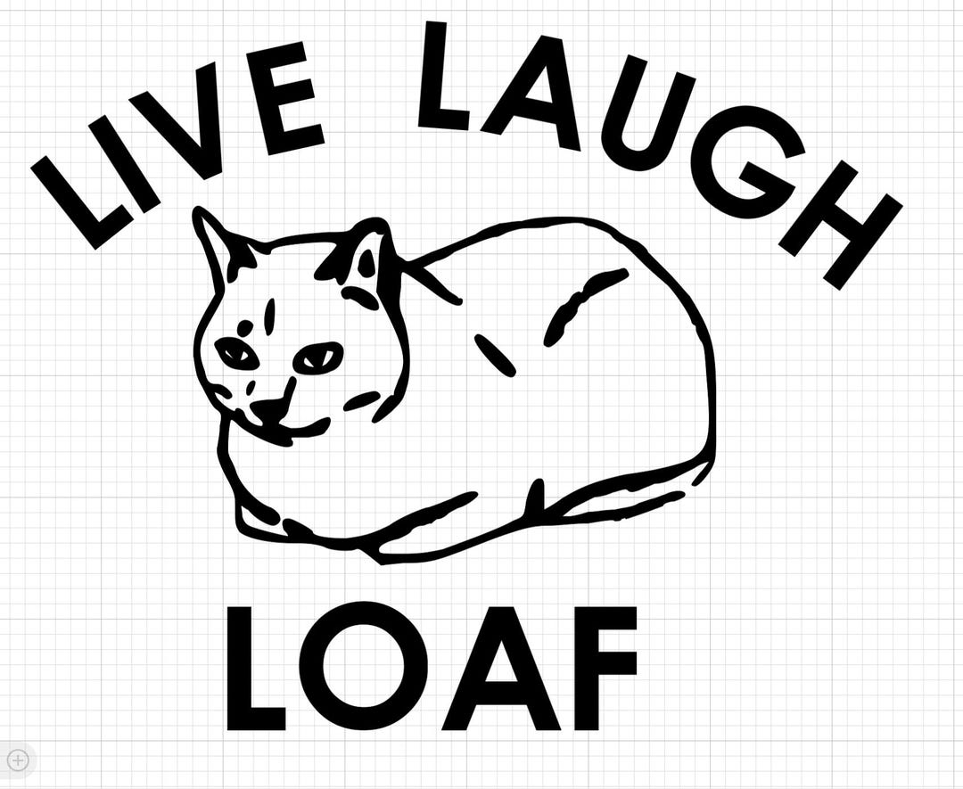 Live, Laugh, Loaf Vinyl Decal - Etsy