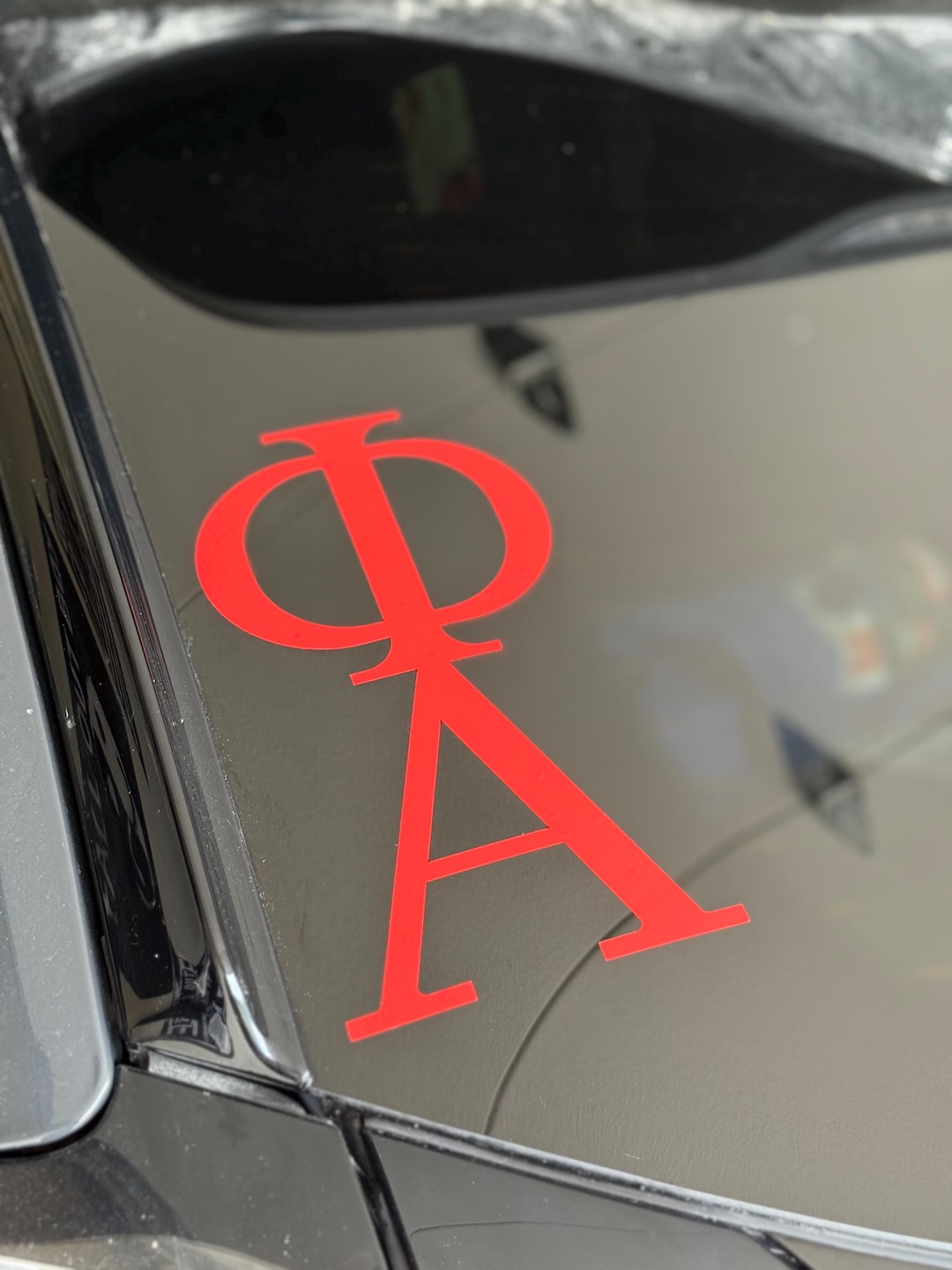 3 Letter Greek Letter Vinyl Decal - Etsy