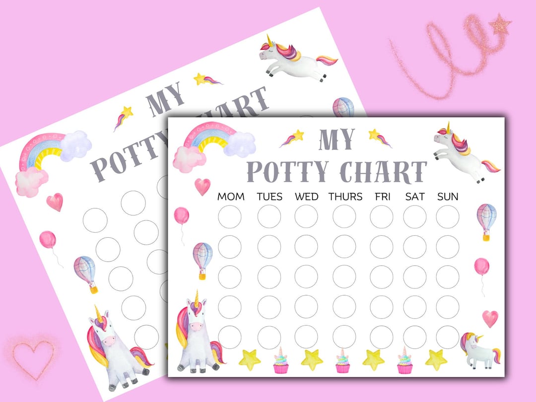 Enchanting Unicorn Potty Training Chart Printable Reward - Etsy