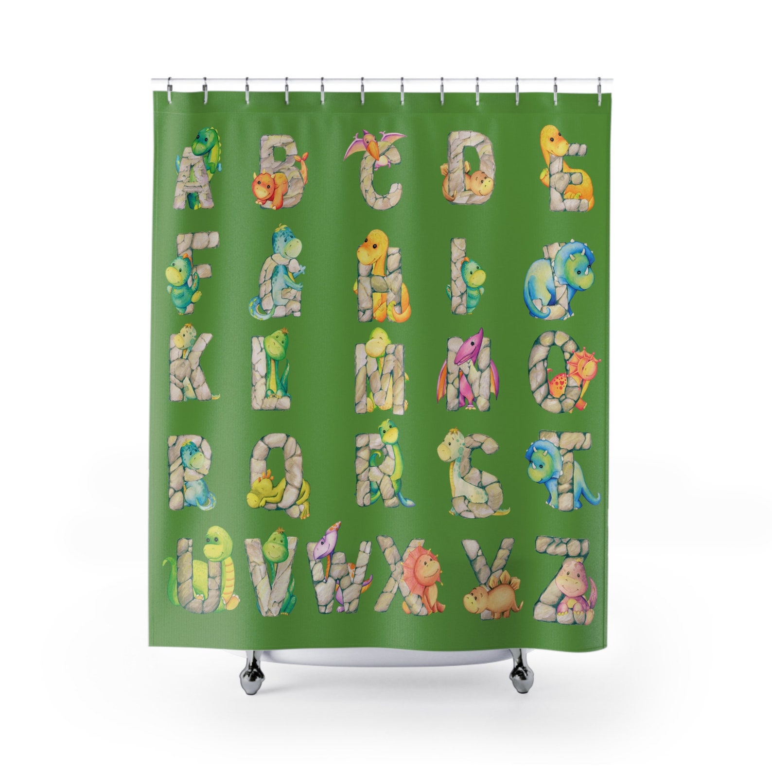 Interactive ABC Bathroom Decor, Dino Lovers, Adorable Kids Room Decor ...