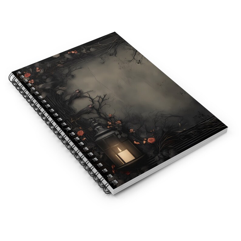 Goth Notebook | Goth Journal | Dark Roses | Mystical Notebook | Gothic ...