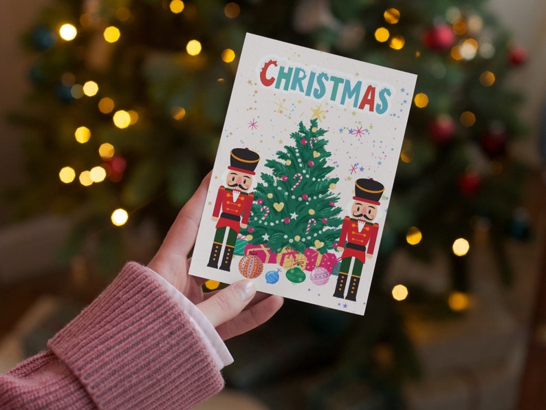 Printable Nutcracker Card DIGITAL Christmas Card Digital - Etsy