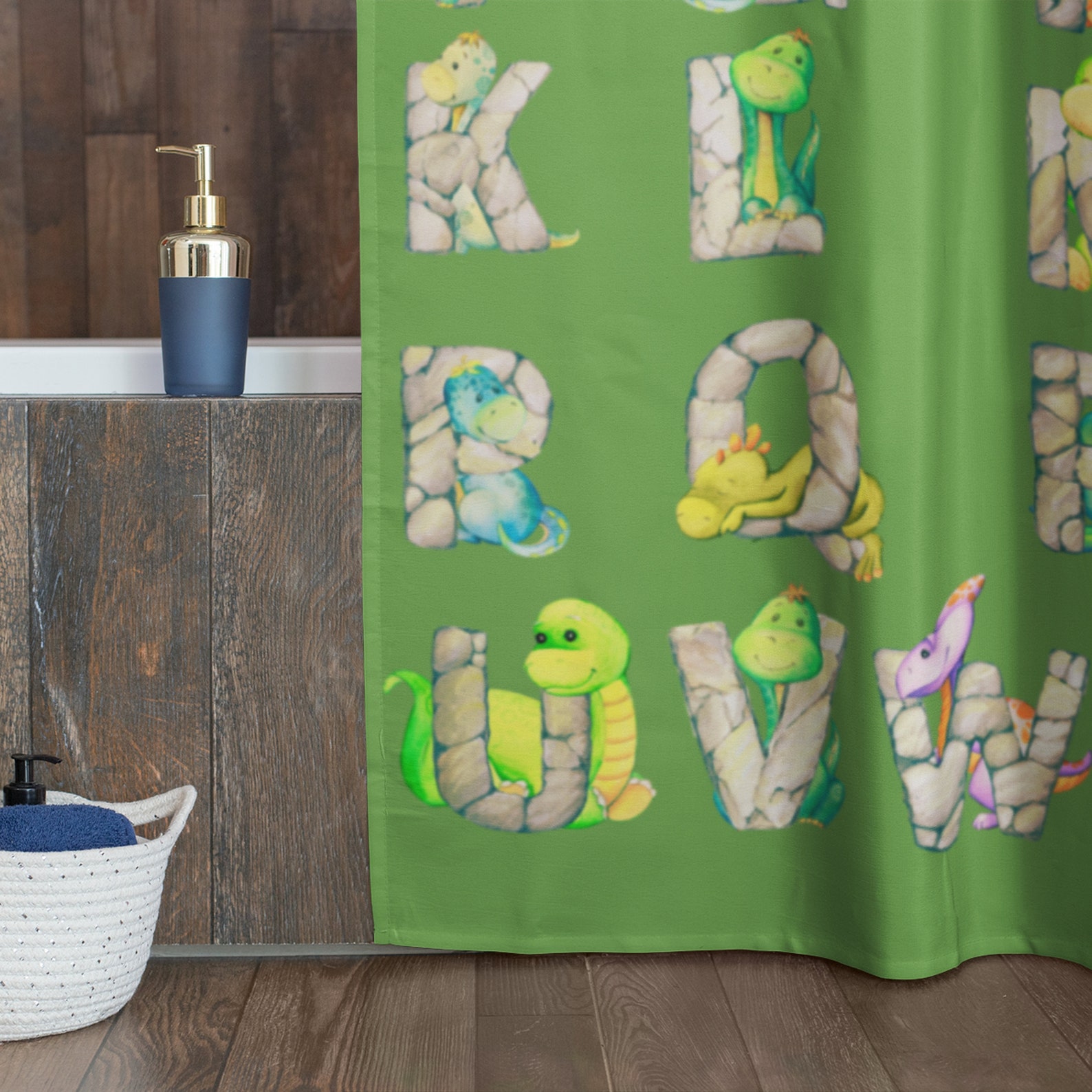 Interactive ABC Bathroom Decor, Dino Lovers, Adorable Kids Room Decor ...