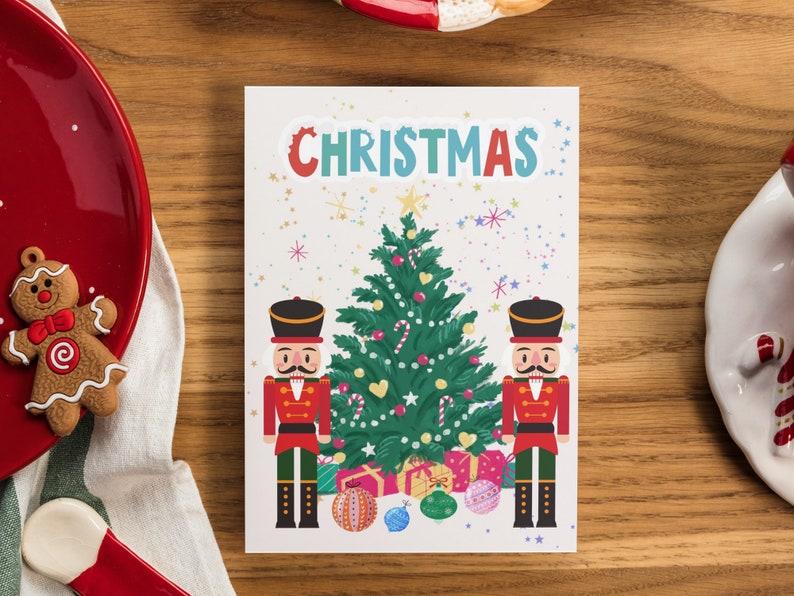 Printable Nutcracker Card DIGITAL Christmas Card Digital - Etsy