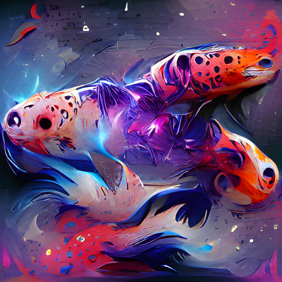 Koi in a Nebula - Etsy