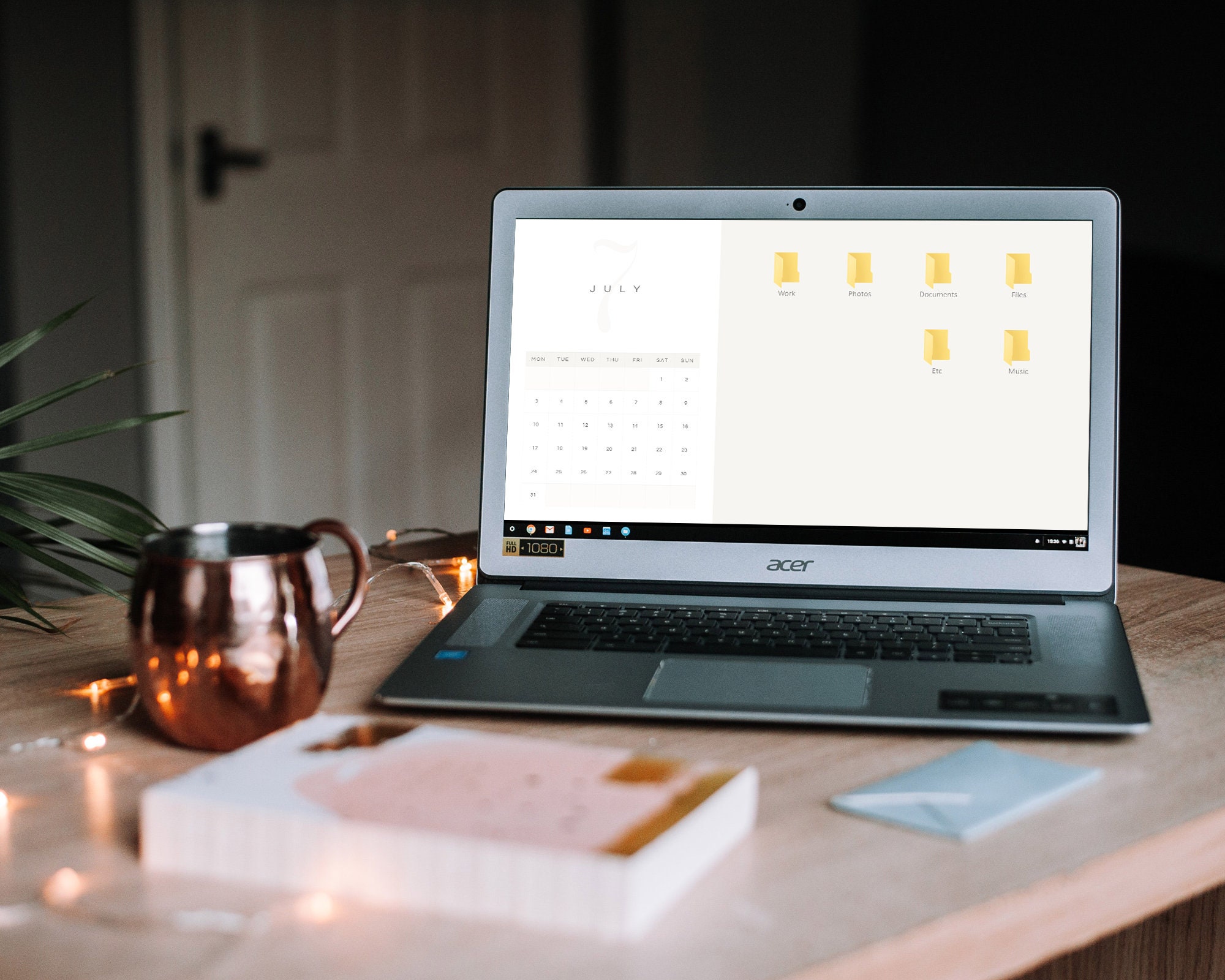 2023 Gray Minimalist Calendar Desktop Wallpapers monday - Etsy