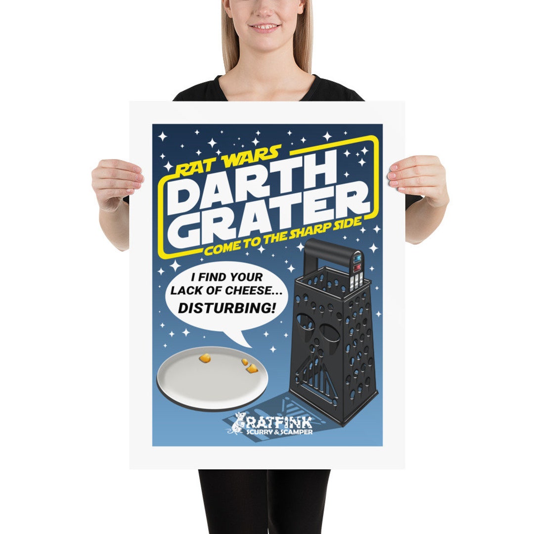 Darth Grater - Poster - Etsy